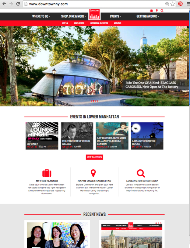 Downtown New York Website | I-SITE